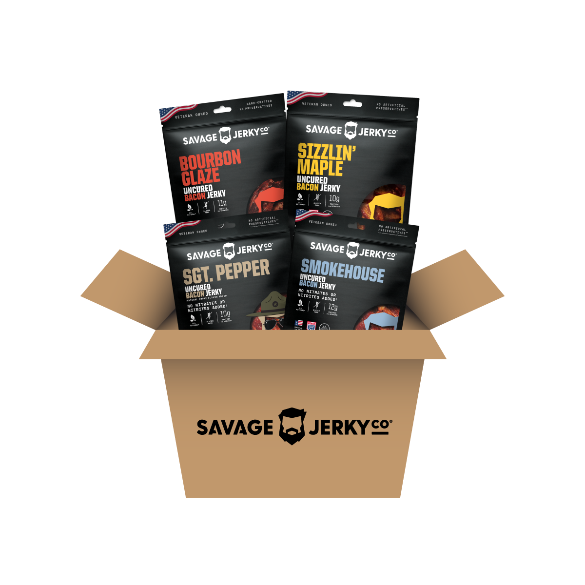 Bacon Lover’s Pack | Savage Jerky – 2Bold Brands